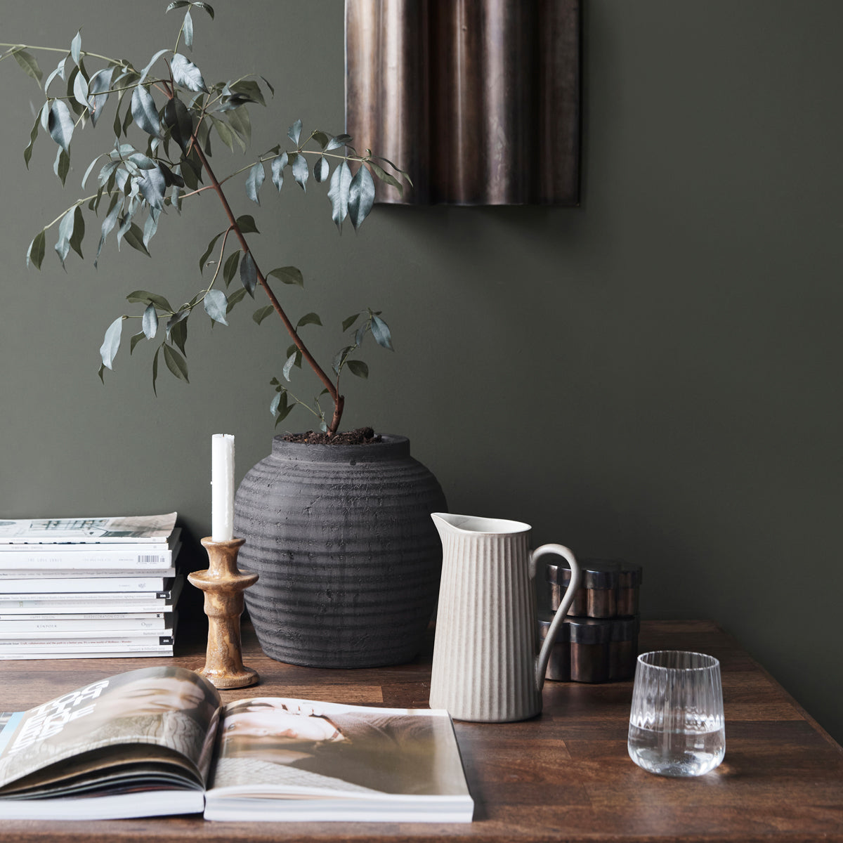 Planter, Ave, Light grey society of lifestyle – Folk Interiors