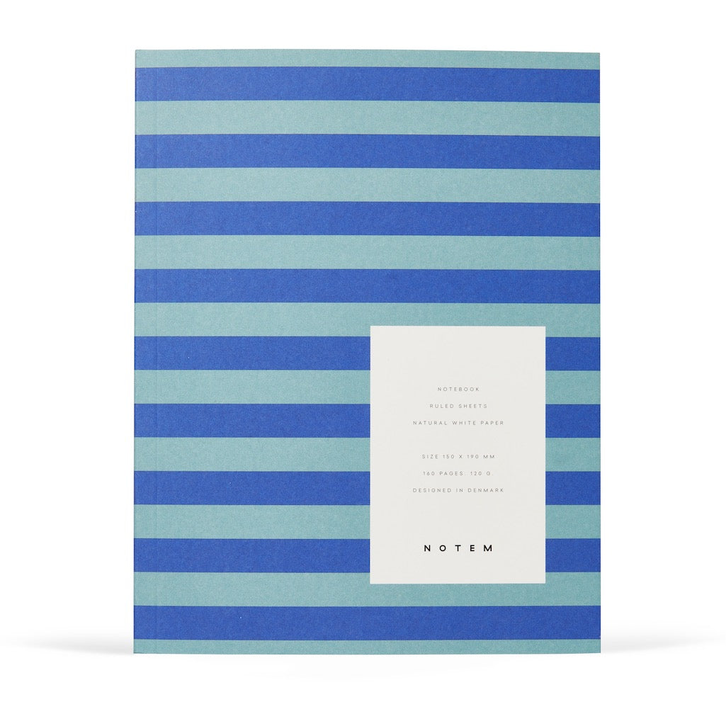 NOTEM UMA Notebook, Medium - Blue Stripe – Folk Interiors