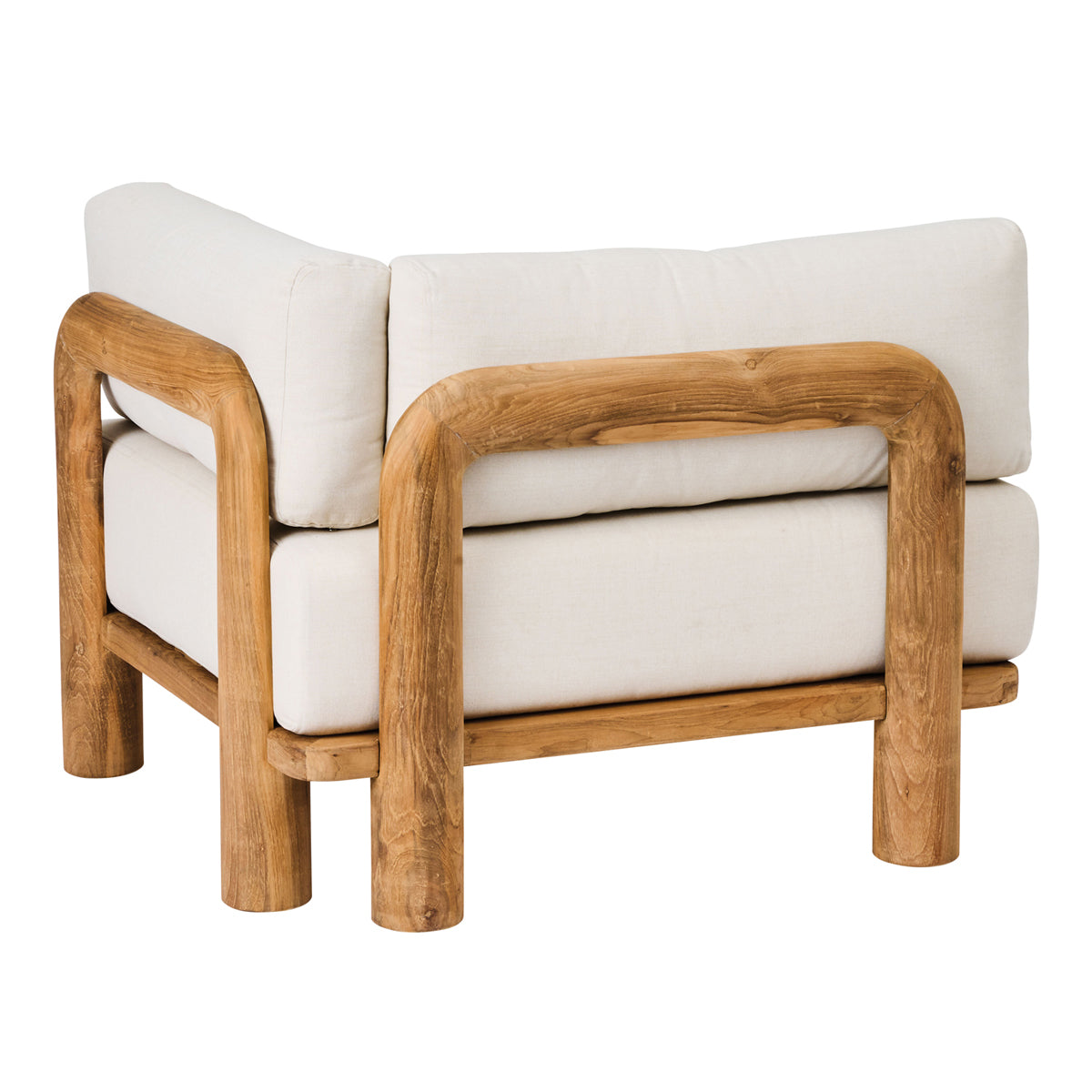 TineKhome Outdoor Modular Sofa Module Recycled Teak Long TEAKMODULELONG ...
