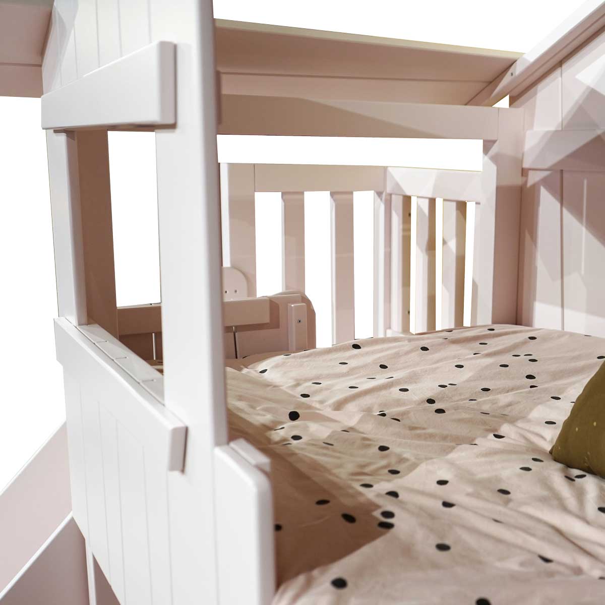 MDF Tree house Bunk Bed with Slide and Side Platform Mathy by Bols ...